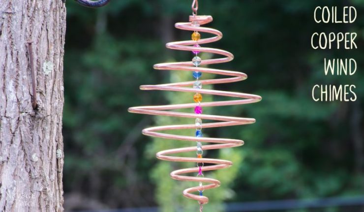 Coiled Copper Wind Chimes - The Navage Patch